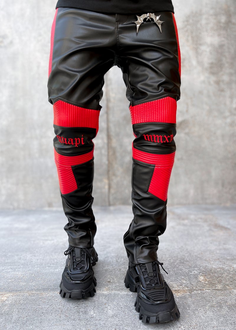 GUAPI Crimson Red Blood Diamond Leather Pants – Cultwear.eu